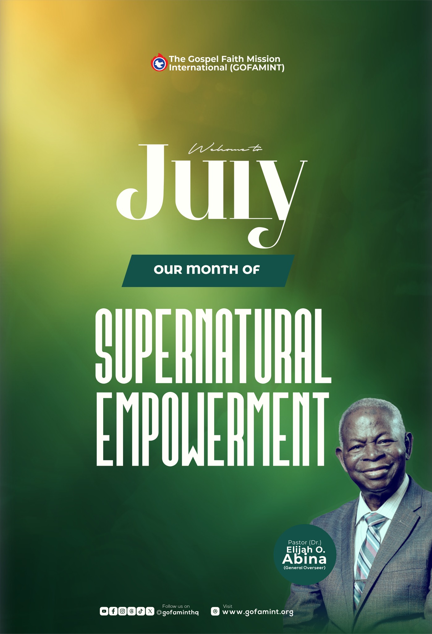 Prophetic Declaration for July 2025 -Supernatural Empowerment - Glory ...